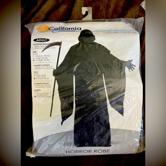 California Costumes | Other | Grim Reaper Horror Robe Costume | Poshmark